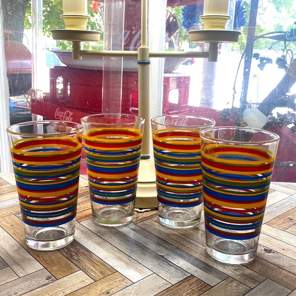 Libby | Dining | Fiesta Libbey Drinking Tumblers Set Of 4 | Poshmark